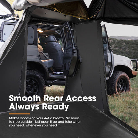 San Hima Jervis Rooftop Tent + Annex Camping Shade – 4WD Warehouse