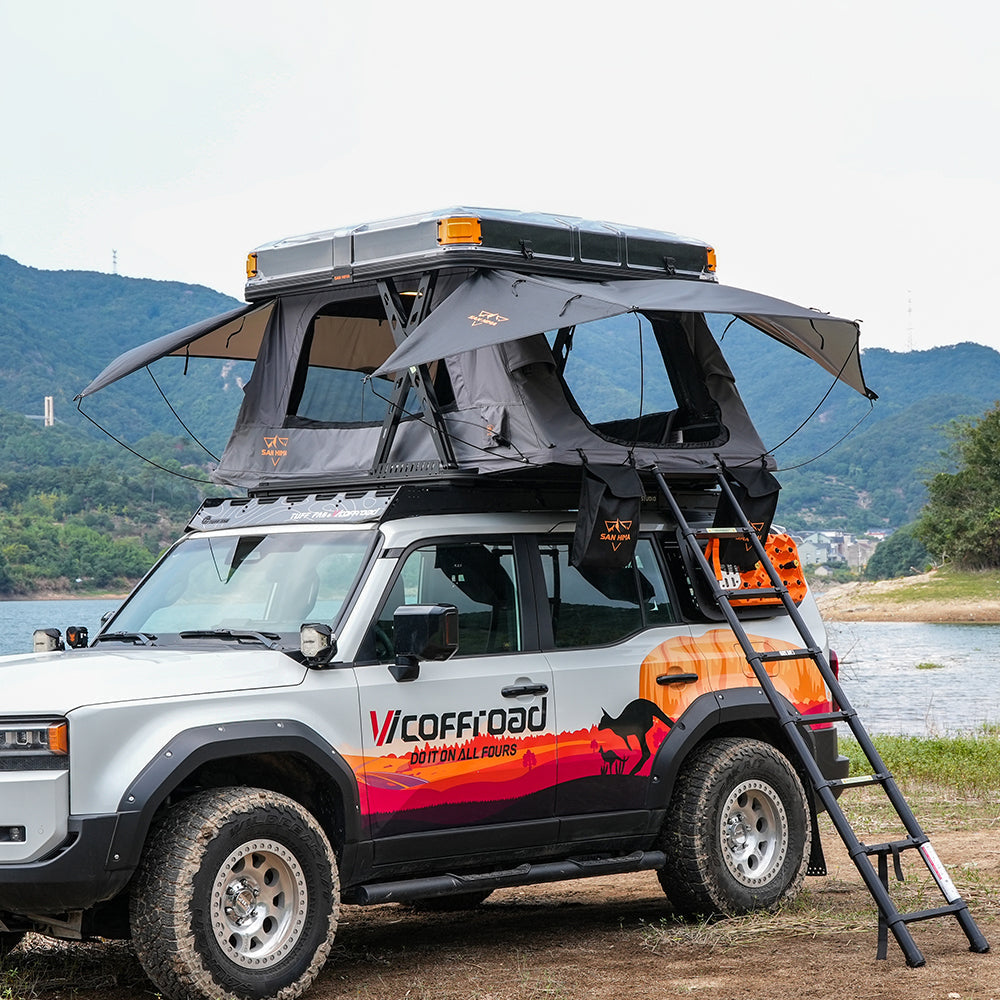San Hima Kosci E-rise Electric Rooftop Tent Hardshell Automatic Campin ...